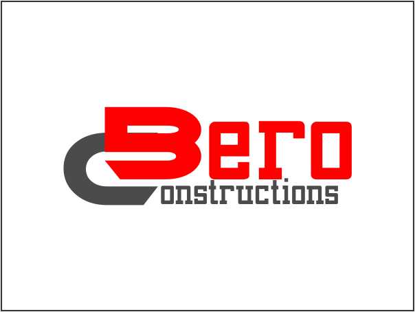 Construction Logo Design for Bero Constructions or BC in about fashion ...