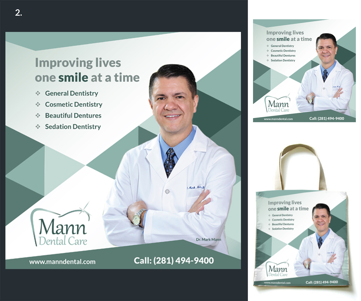 Professional, Serious, Dental Advertisement Design for Mann Dental Care ...