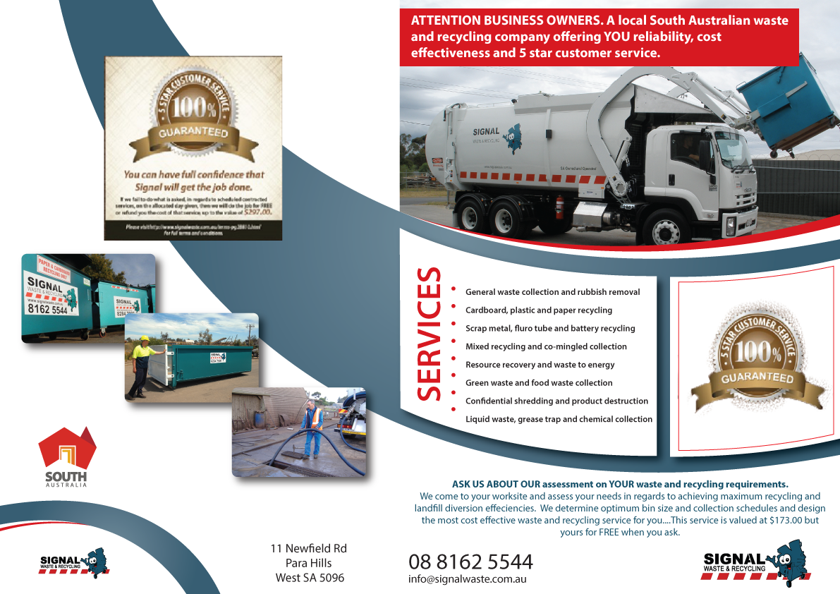 Bold, Serious, Communication Brochure Design for Signal waste and ...