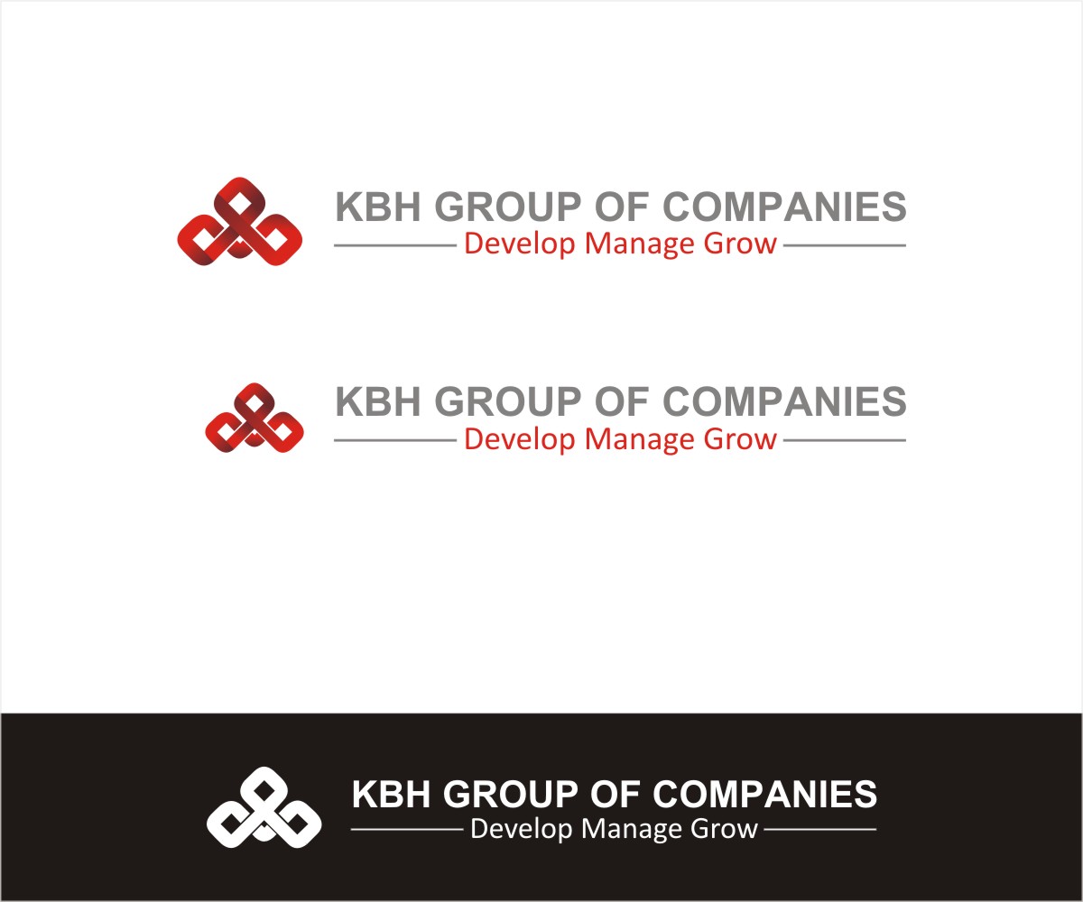Business Logo Design for "KBH Group of Companies" with a tag line of "Develop Manage Grow" (or ...