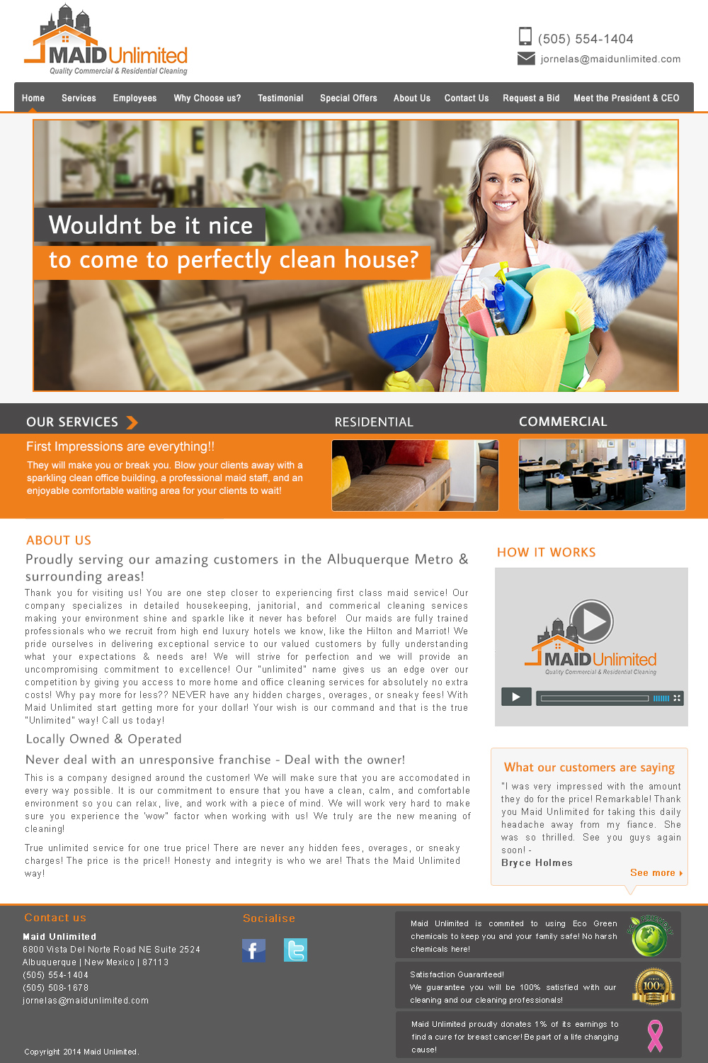 Bold, Modern, Residential Web Design for Maverick Web Video by Hetal ...