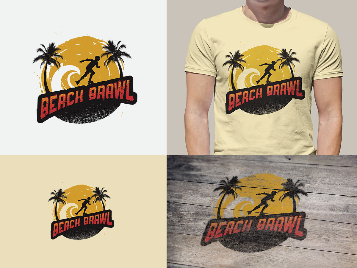 Bold, Playful, Merchandise Logo Design for Beach Brawl by denuj ...