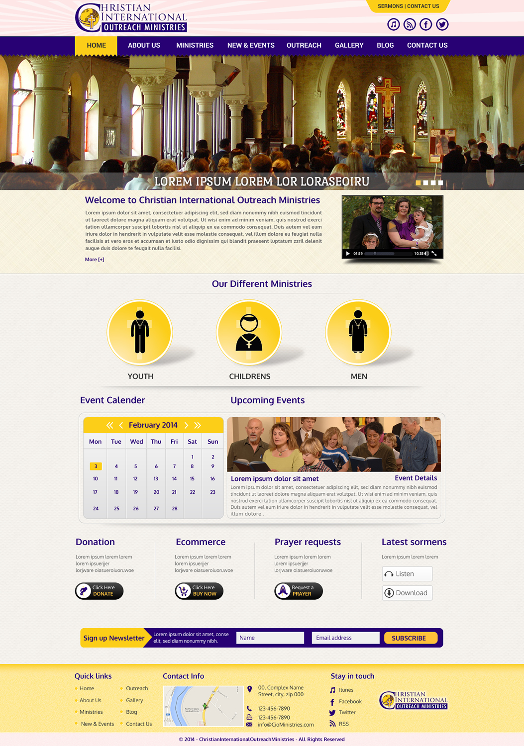 Church Web Design for a Company by Sbss | Design #3995130