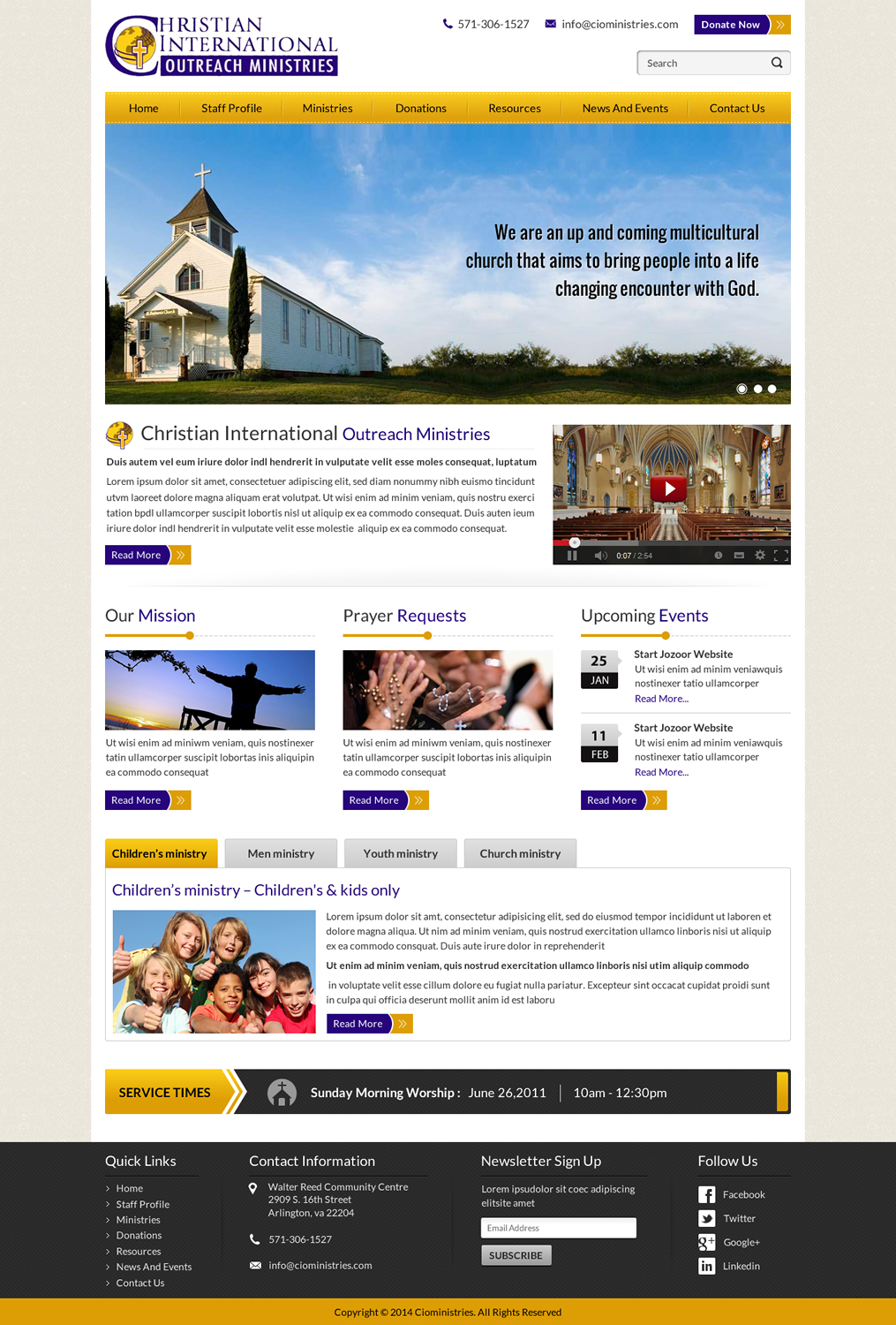 Church Web Design for a Company by Sbss | Design #4003137
