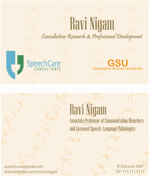 Professor Business Cards | 14 Custom Professor Business Card Designs
