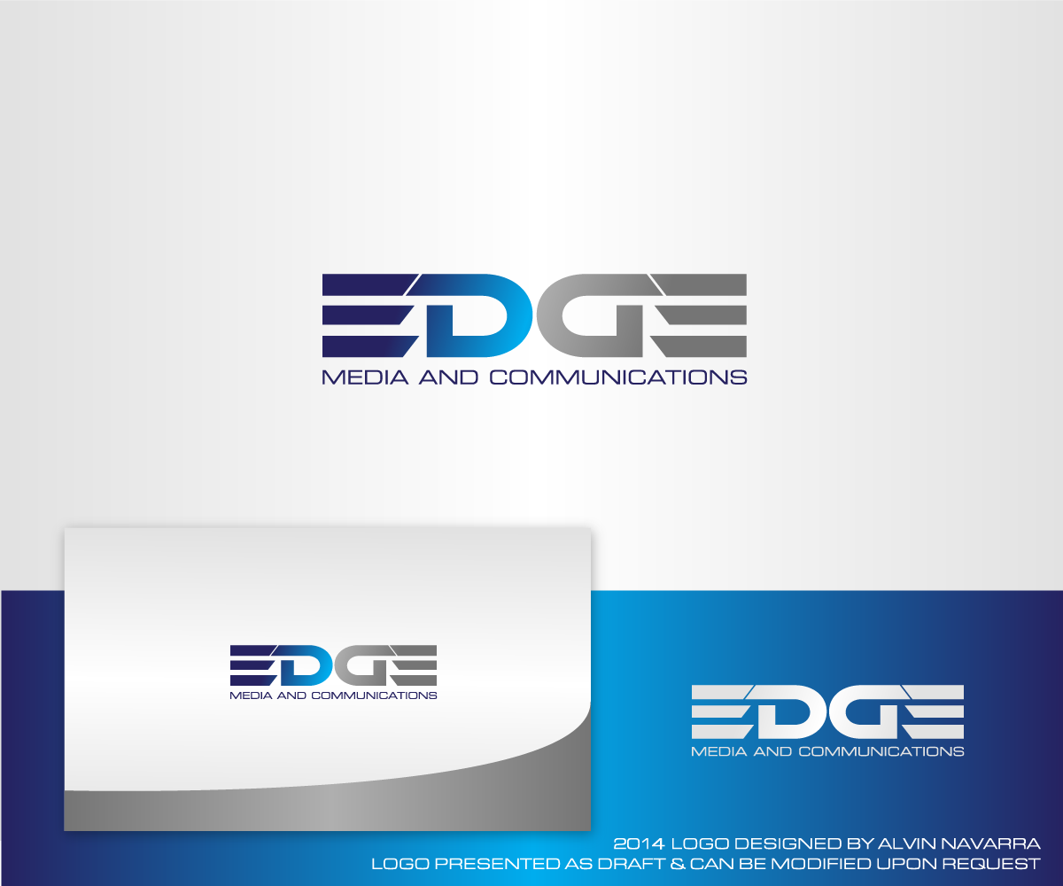 Serious, Modern, Communications Logo Design for Edge Media and ...