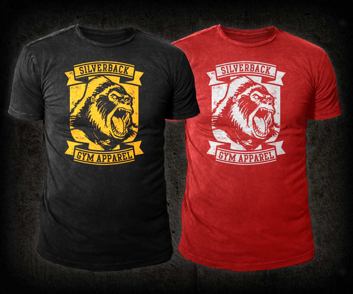 Bold, Serious, Clothing T-shirt Design for Silverback Gym Apparel by ...
