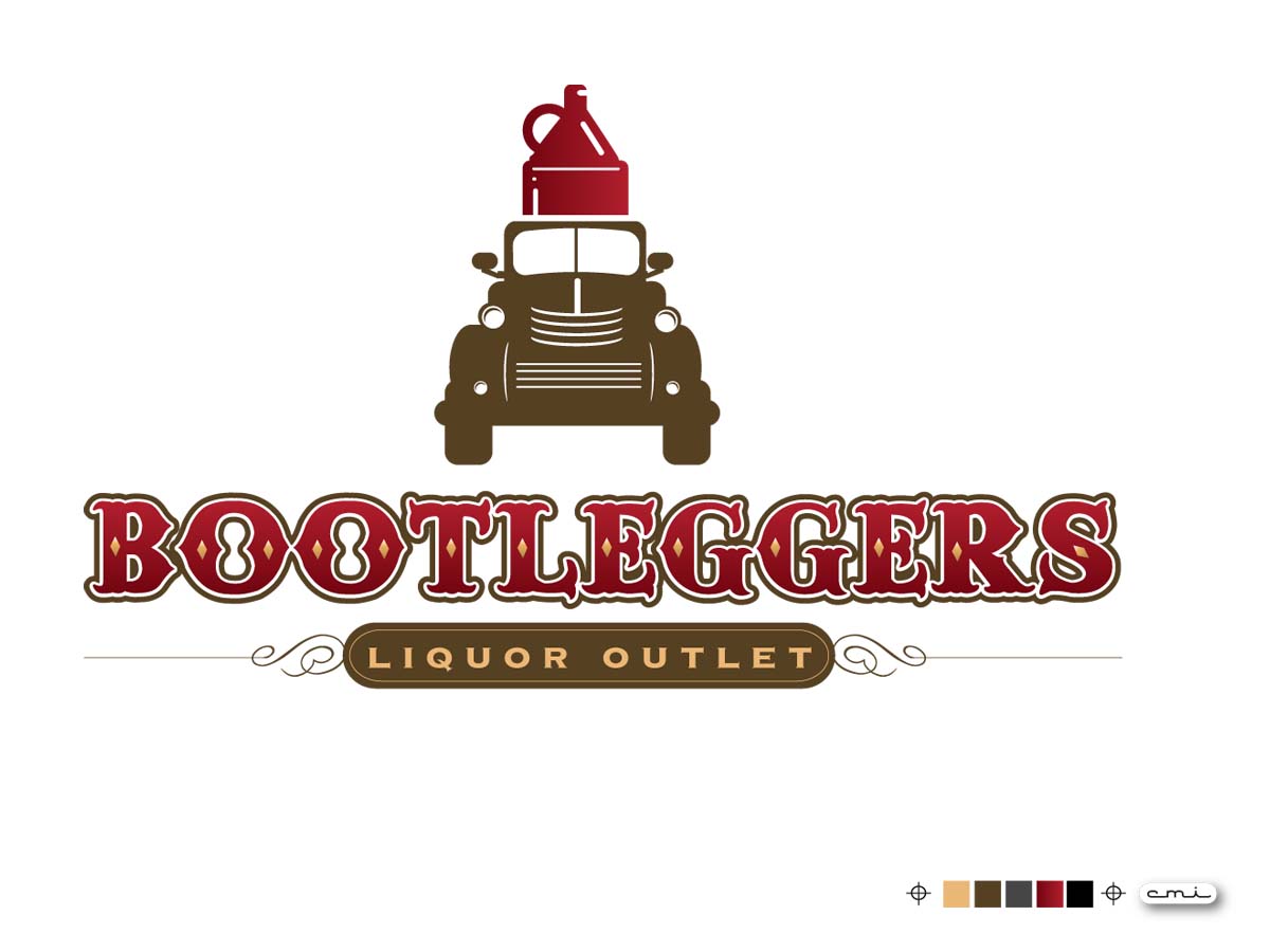 Elegant, Playful, Shopping Logo Design for Bootleggers Liquor Outlet by ...