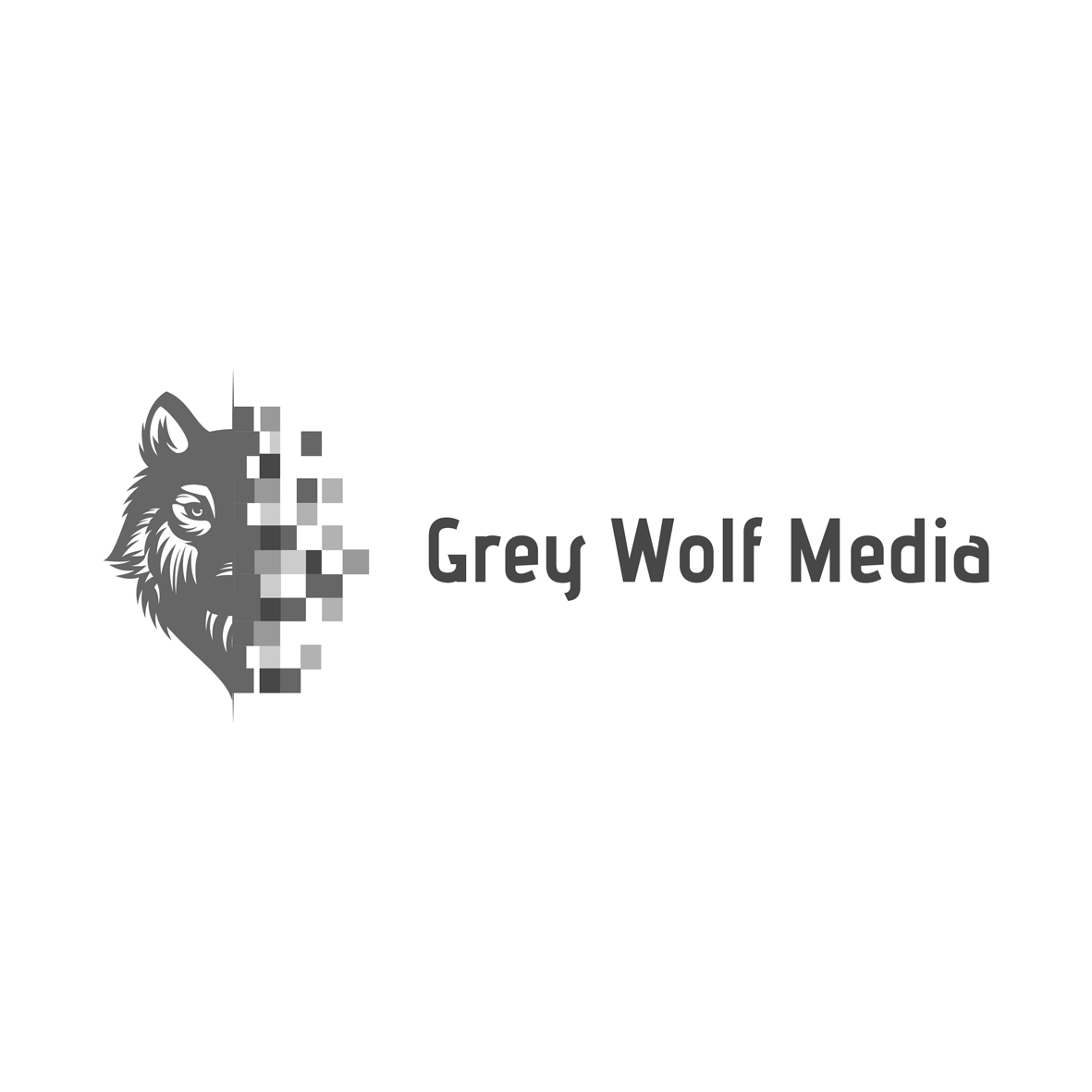 Upmarket, Bold, Business Logo Design for Grey Wolf Media by Enea ...