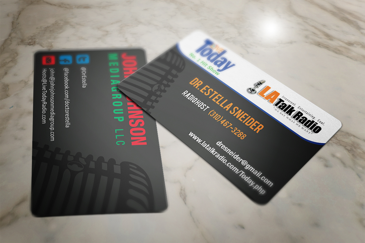 Graphic Designer Business Card Design for LIVE Today Radio with John ...