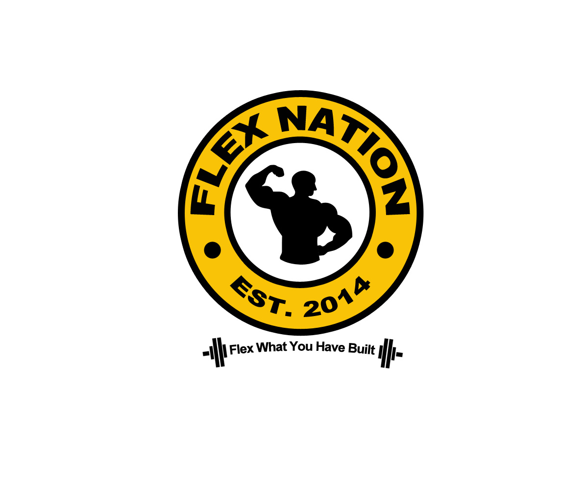 Clothing Logo Design for "Flex Nation", "Flex What You Have Built ...