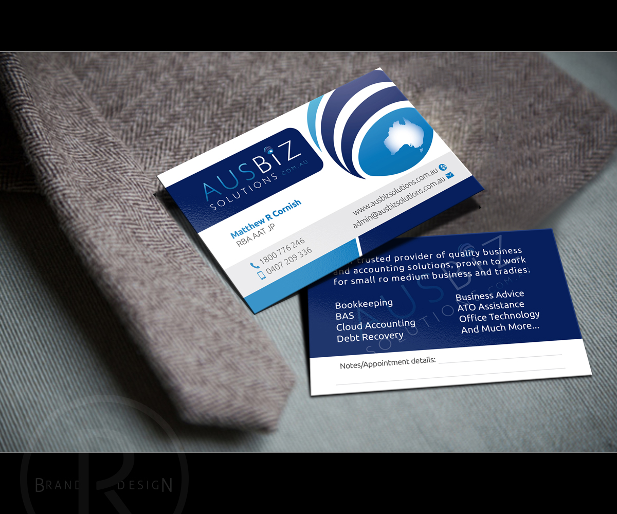 Business Business Card Design for AusBiz Solutions.com.au by Rich_LHA ...