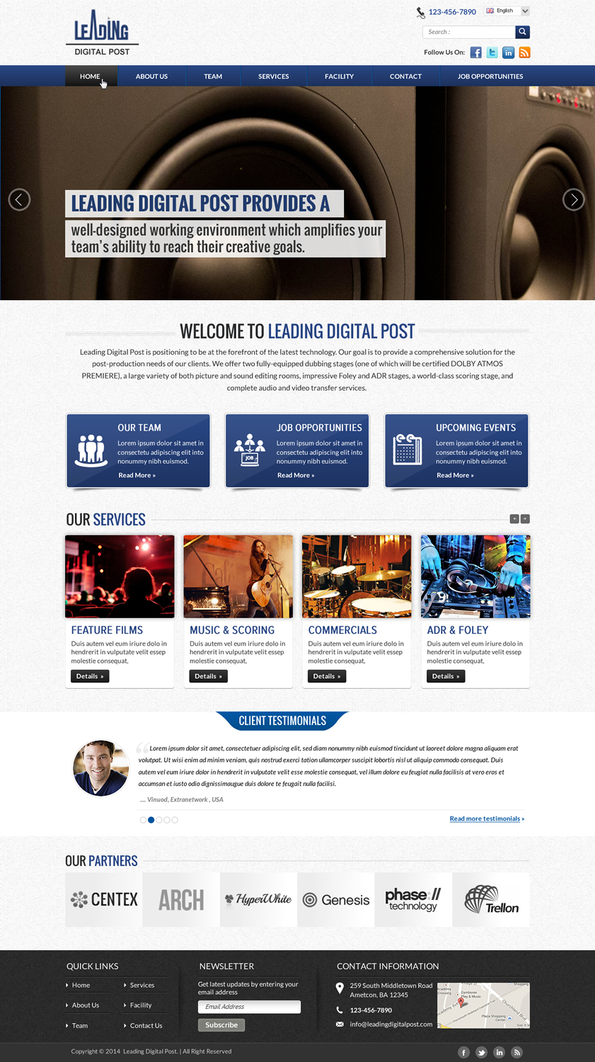 Tv Web Design for a Company by Sbss | Design #4136717