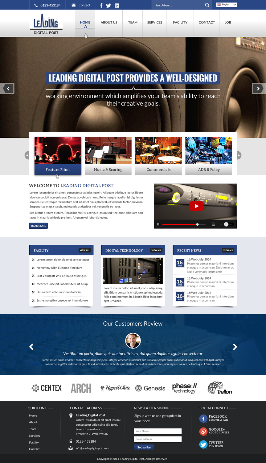 Tv Web Design for a Company by Sbss | Design #4136718