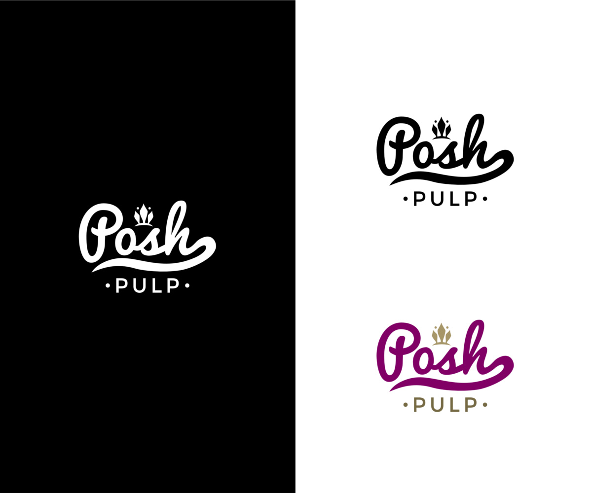 Logo Design for Posh pulp by T. Woof | Design #4195779