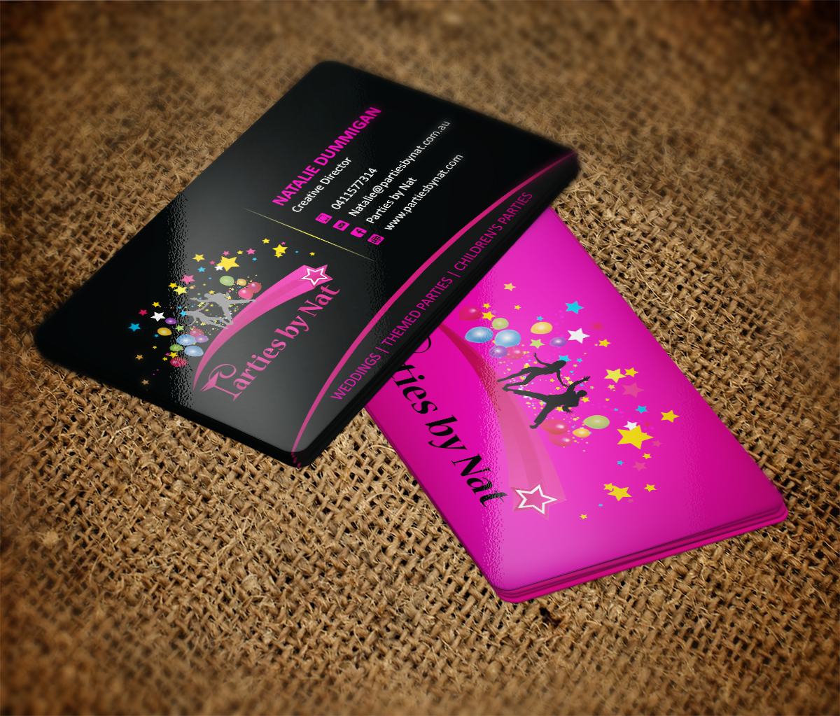 Party Planner Business Cards Mryn Ism