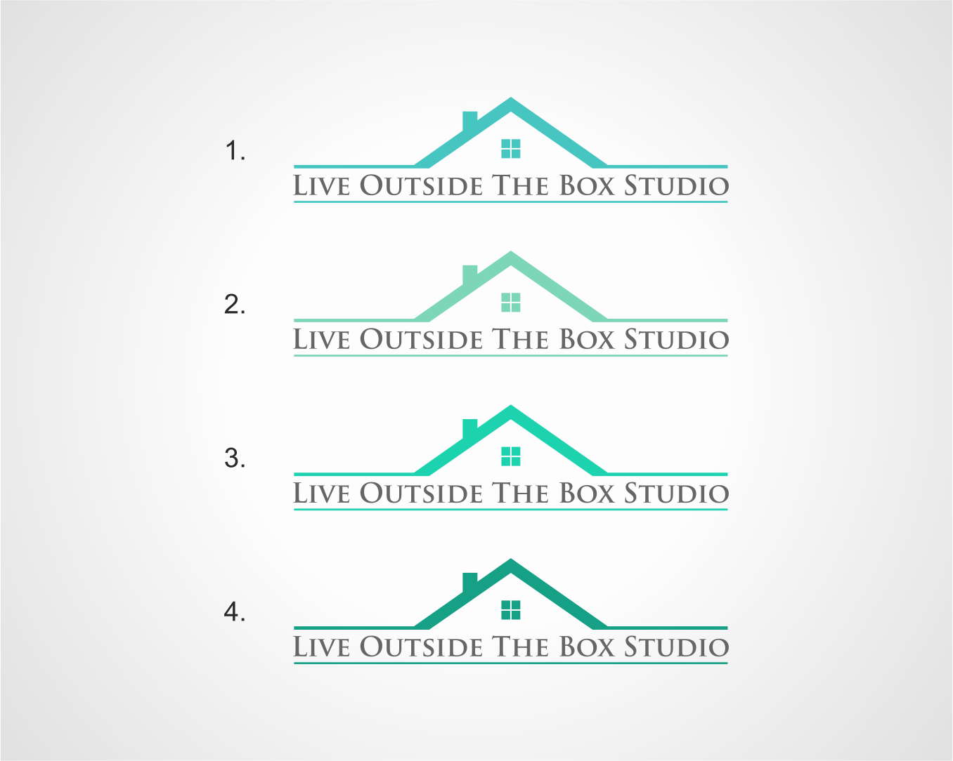 Bold, Modern, Real Estate Logo Design for Live Lease List or Live Outside the Box Studio or both ...