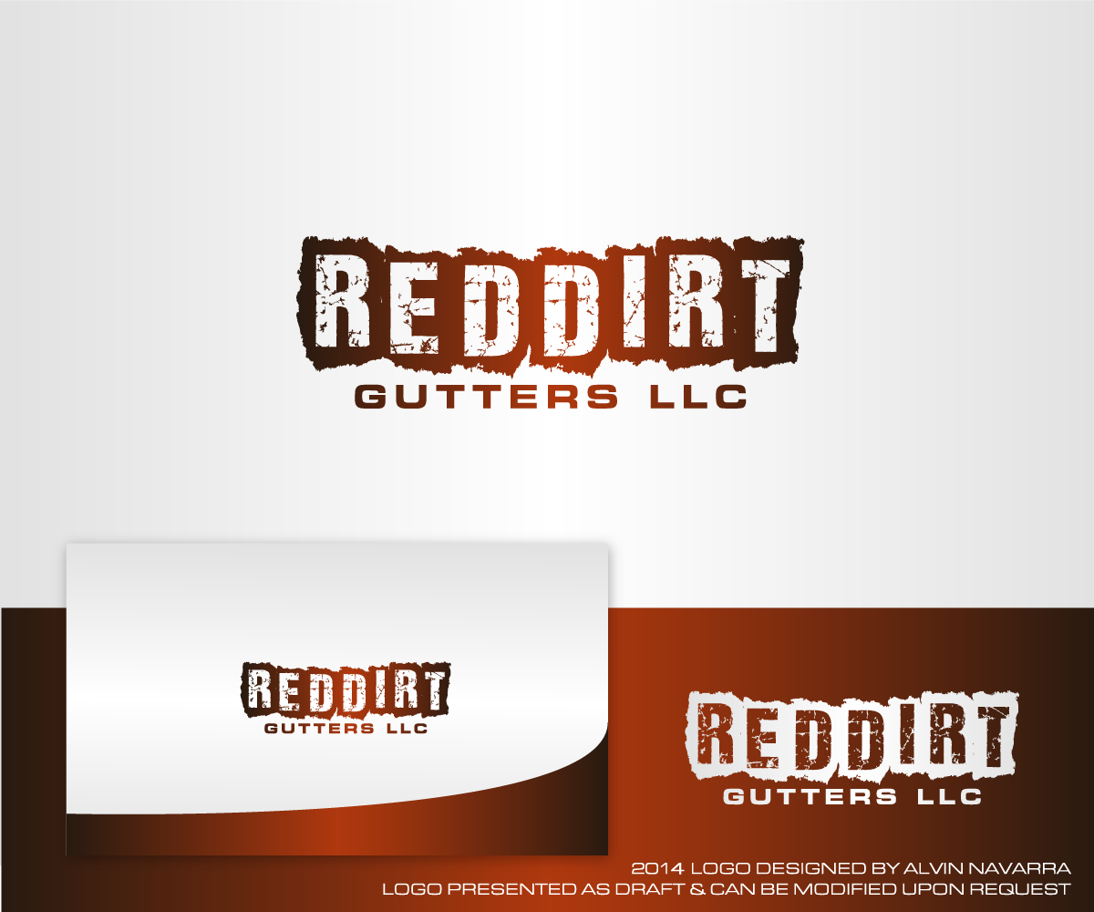 Professional, Masculine, Landscape Logo Design for Red Dirt Gutters LLC ...