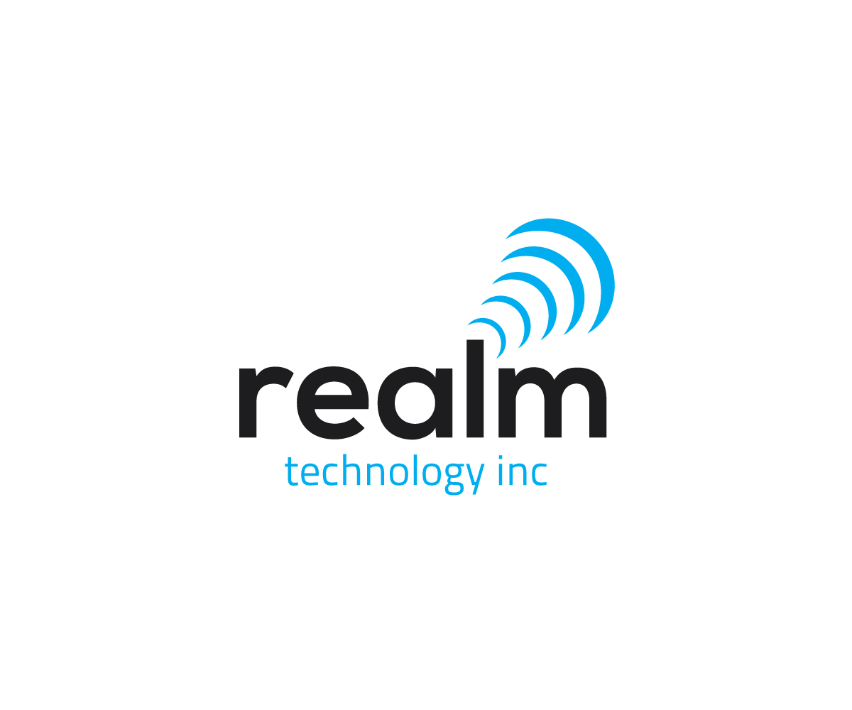 Telecom Logo Design for realm technology inc by Mike Clewer | Design ...
