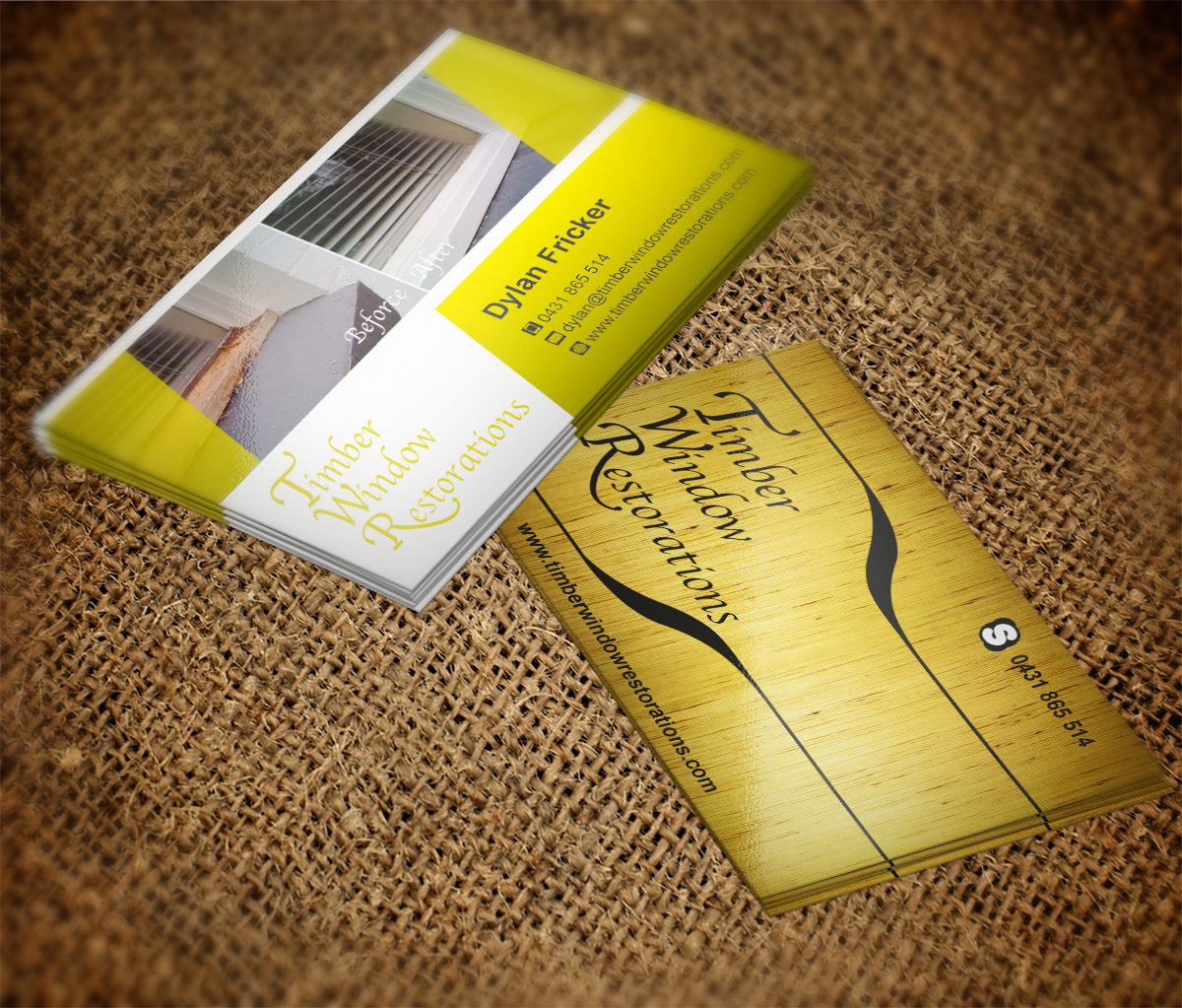 Upmarket, Professional, Residential Business Card Design for Timber ...