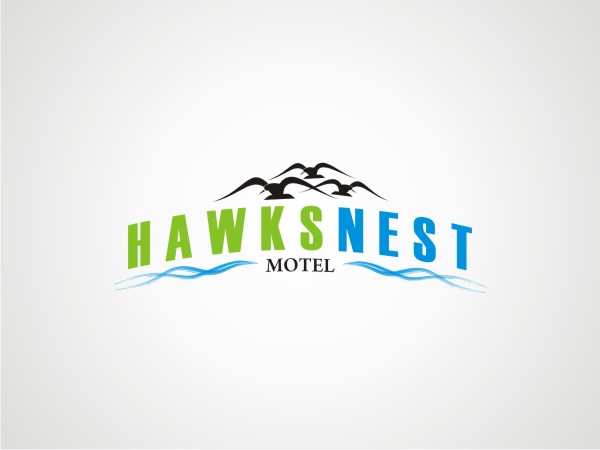 Modern, Colorful, Motel Logo Design for Hawks Nest Motel by rastf2day ...
