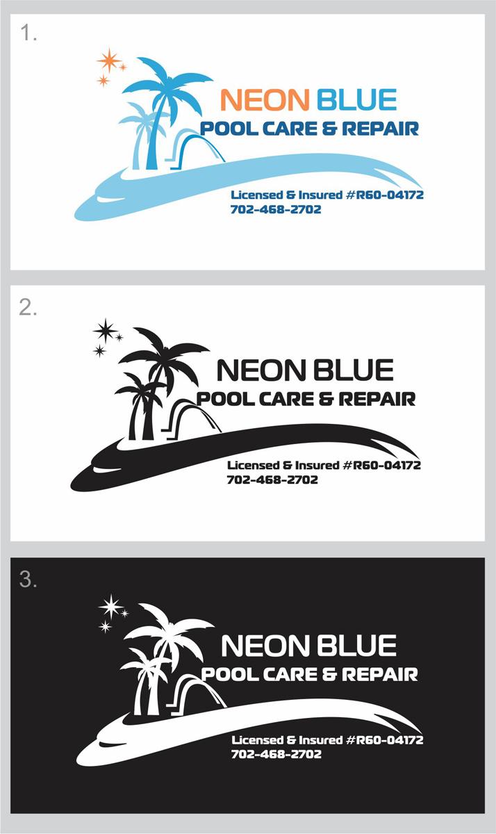 Bold, Modern, Clothing Logo Design for Neon Blue, Pool Care & Repair by ...