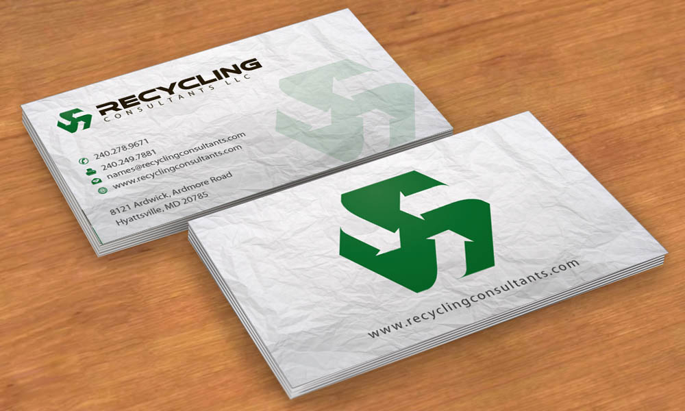 Recycling Business Card Design for a Company by Sbss | Design #4253887