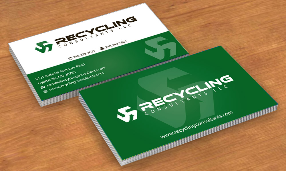 Recycling Business Card Design for a Company by Sbss | Design #4253908