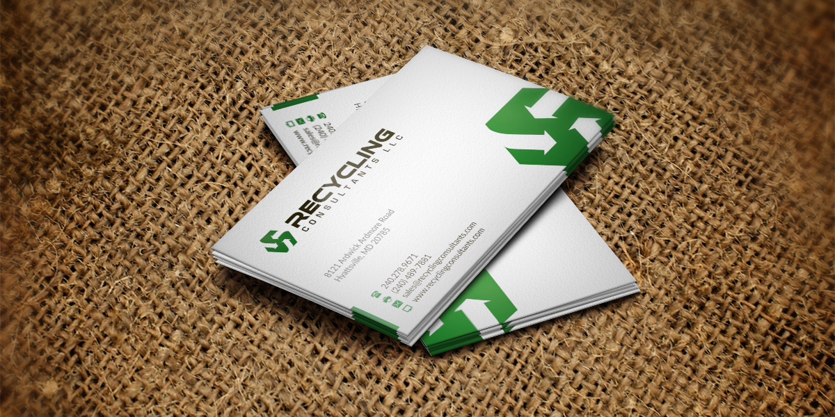 Recycling Business Card Design for a Company by WebixBD | Design #4292040