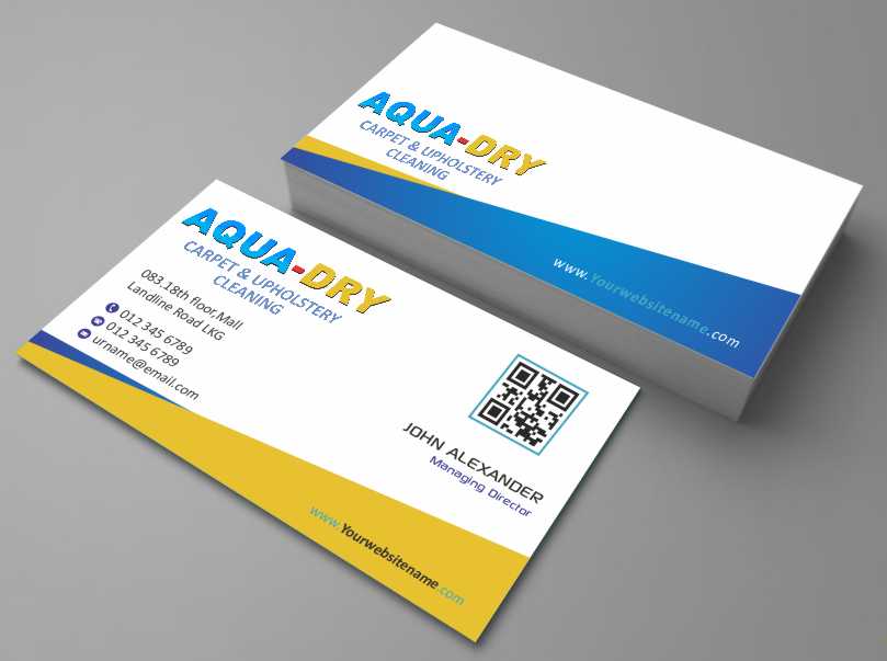 Modern, Professional, Dry Cleaning Business Card Design for a Company ...