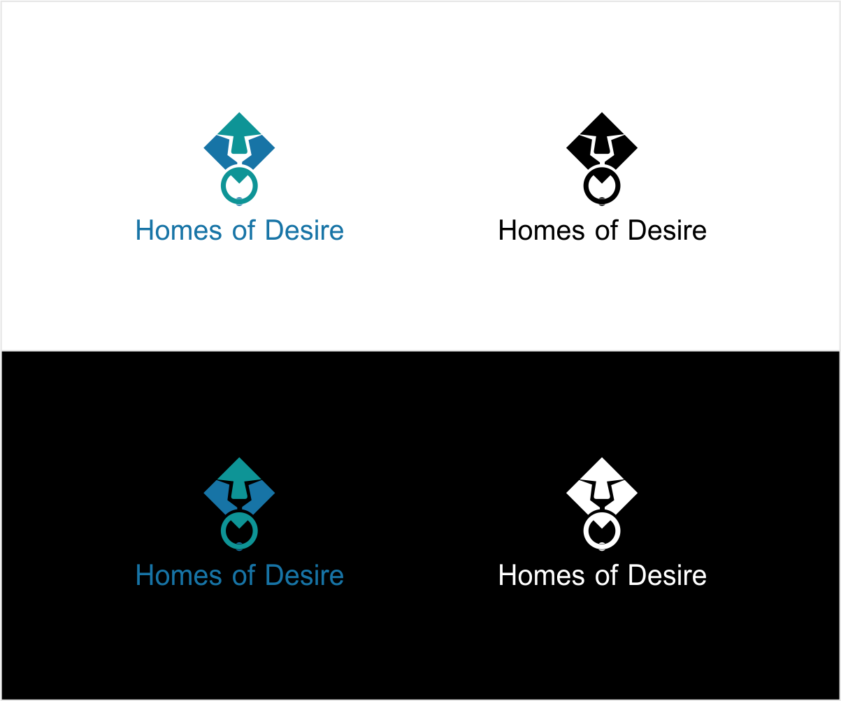 Real Estate Logo Design for Homes of Desire by .Ashu. | Design #4255203