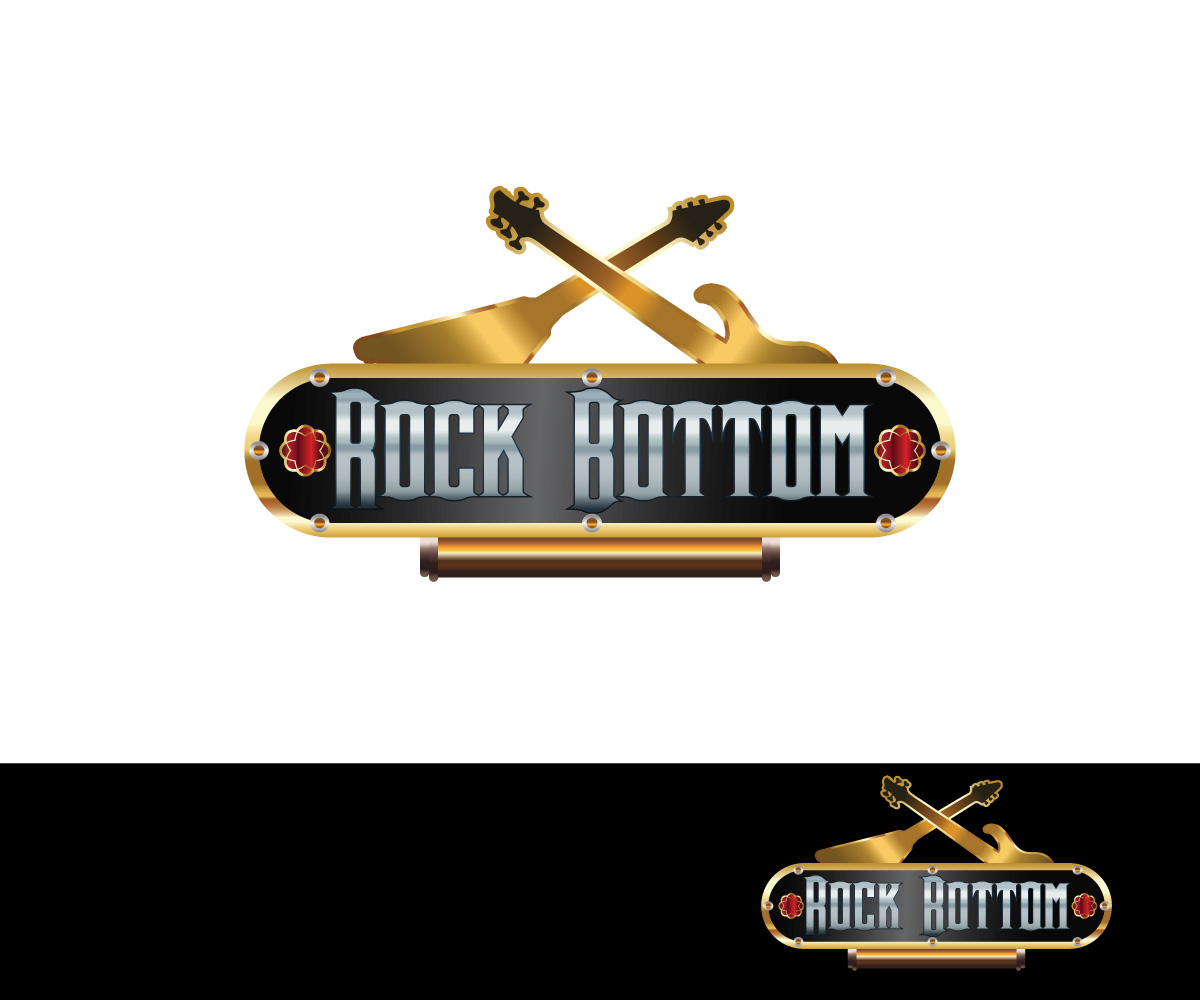 Upmarket, Bold, Hair Logo Design for ROCK BOTTOM by Sergio Coelho ...