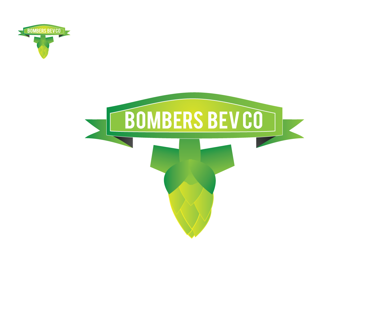 Retail Logo Design for Bombers Bev Co by Anamariad | Design #4334520