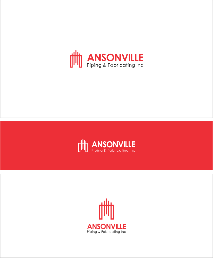 Bold, Modern, Structural Steel Logo Design for Ansonville Piping ...