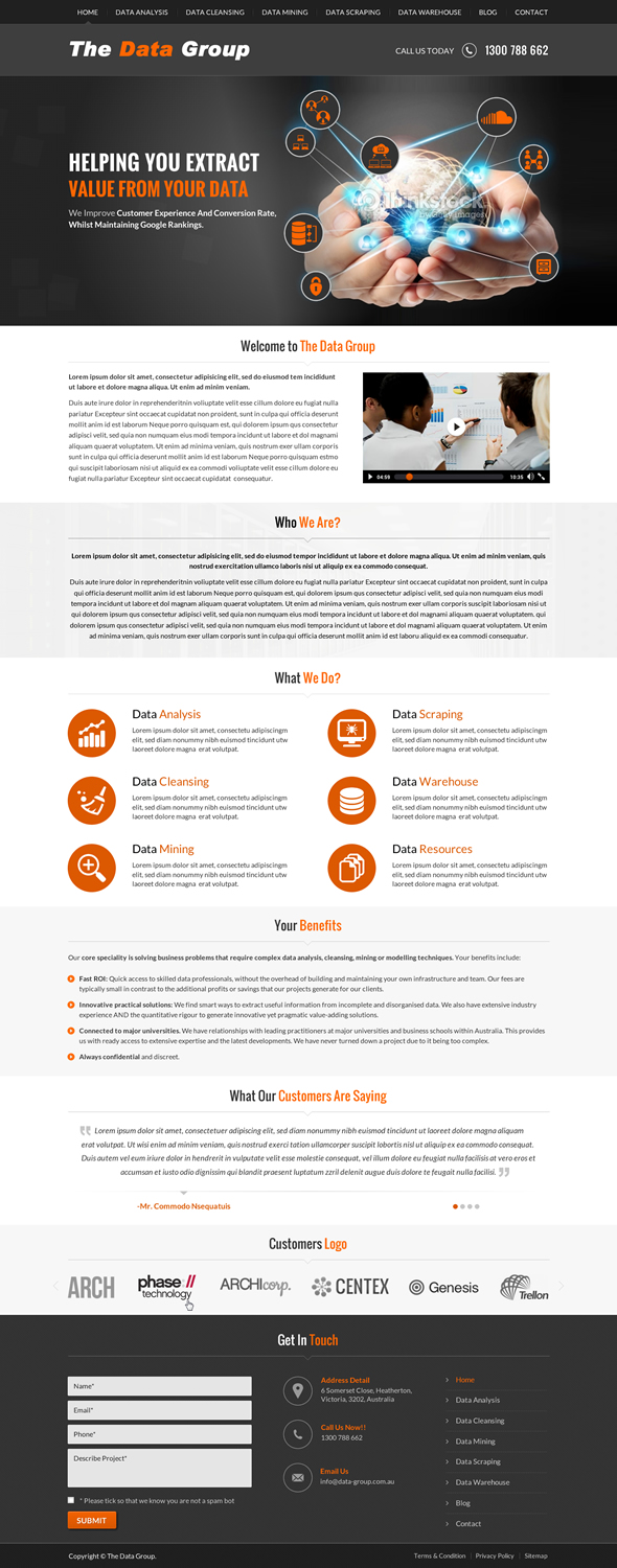 Modern, Professional, Business Wordpress Design for a Company by Sbss ...
