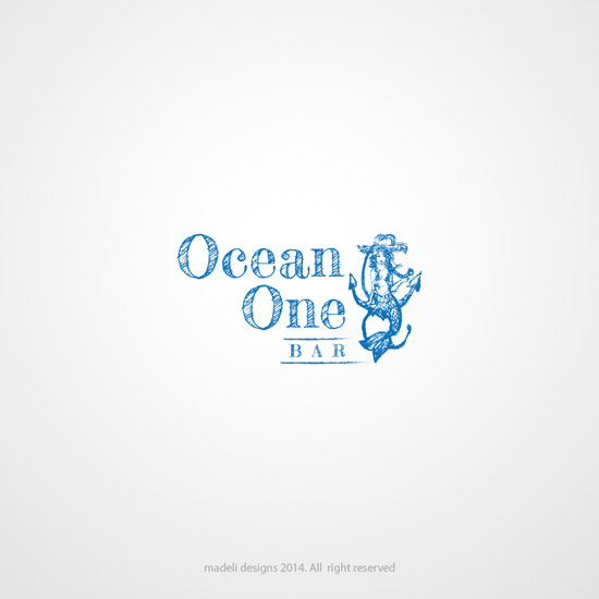 Logo Design for Ocean One Bar by madeli | Design #4402902