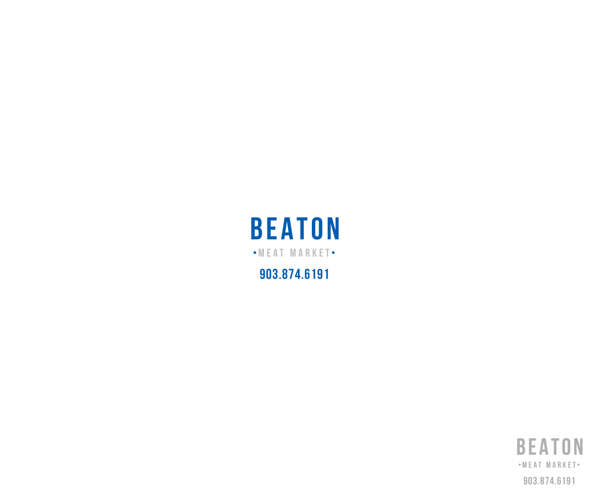 Playful, Bold Logo Design for BEATON Meat Market by Ash | Design #4398804
