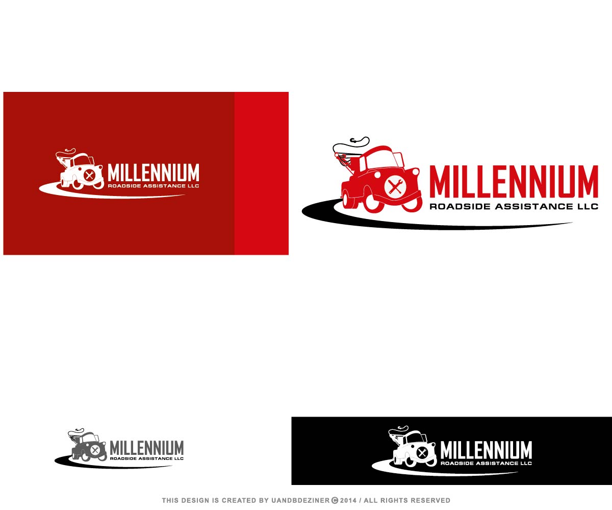 Elegant, Modern Logo Design for Millennium Roadside Assistance LLC by ...