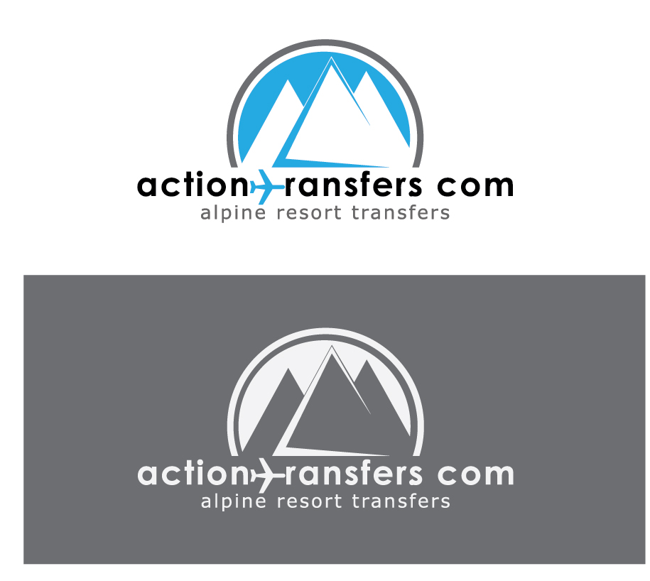 Airport Logo Design for actiontransfers.com / alpine resort transfers by @gus | Design #4495222