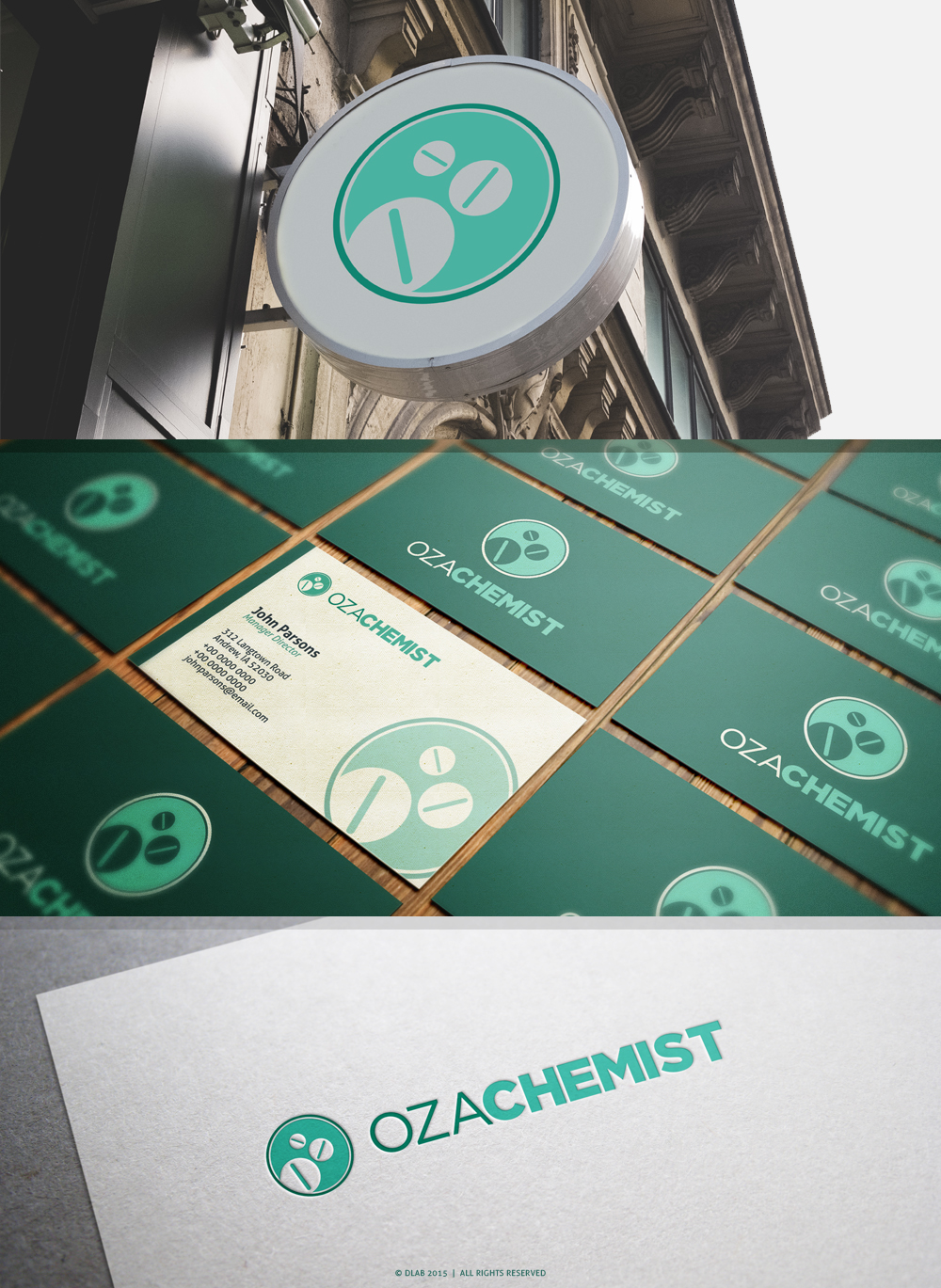 Serious, Masculine, Pharmacy Logo Design for Oza Chemist by DLab ...