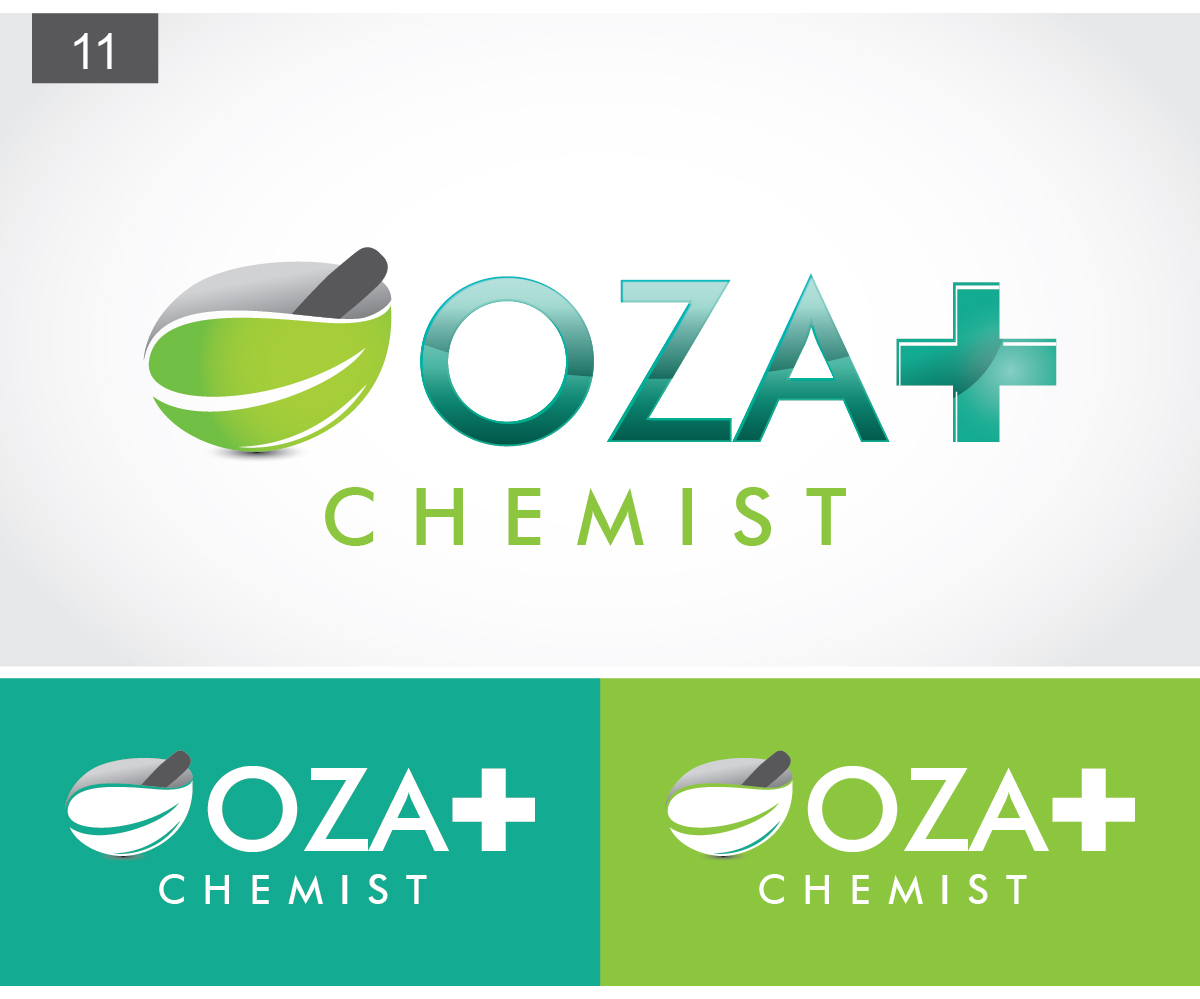 Serious, Masculine, Pharmacy Logo Design for Oza Chemist by Ayaan ahmed ...