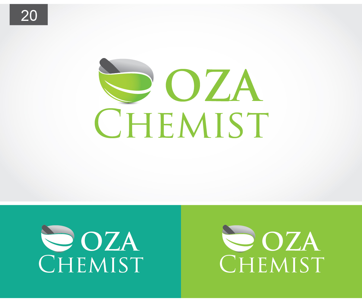 Serious, Masculine, Pharmacy Logo Design for Oza Chemist by Ayaan ahmed ...