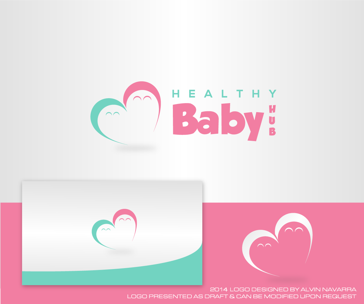 Playful, Modern, Baby Logo Design for Healthy Baby Hub - (I’d like to ...
