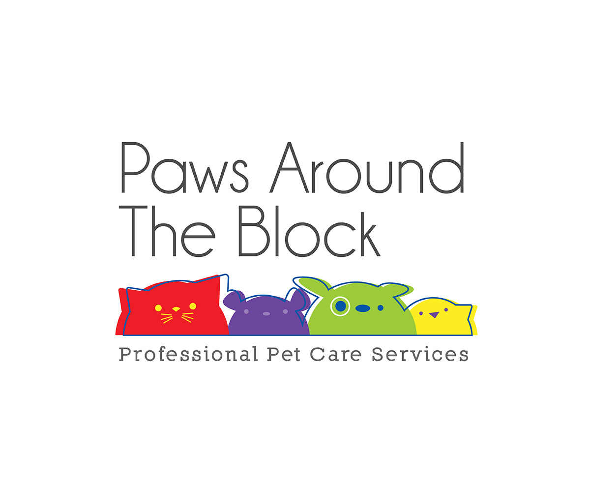 Modern, Playful, Pet Logo Design for Paws Around The Block ...