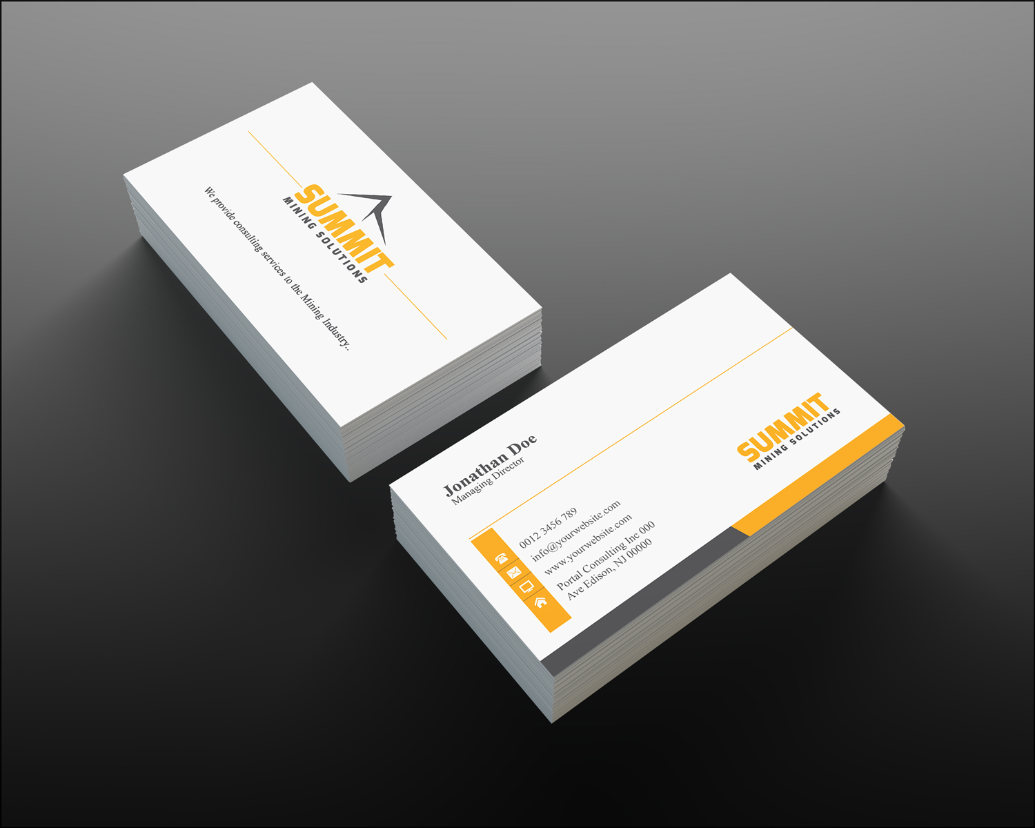Mining Business Card Design for a Company by Lanka Ama | Design #4675252