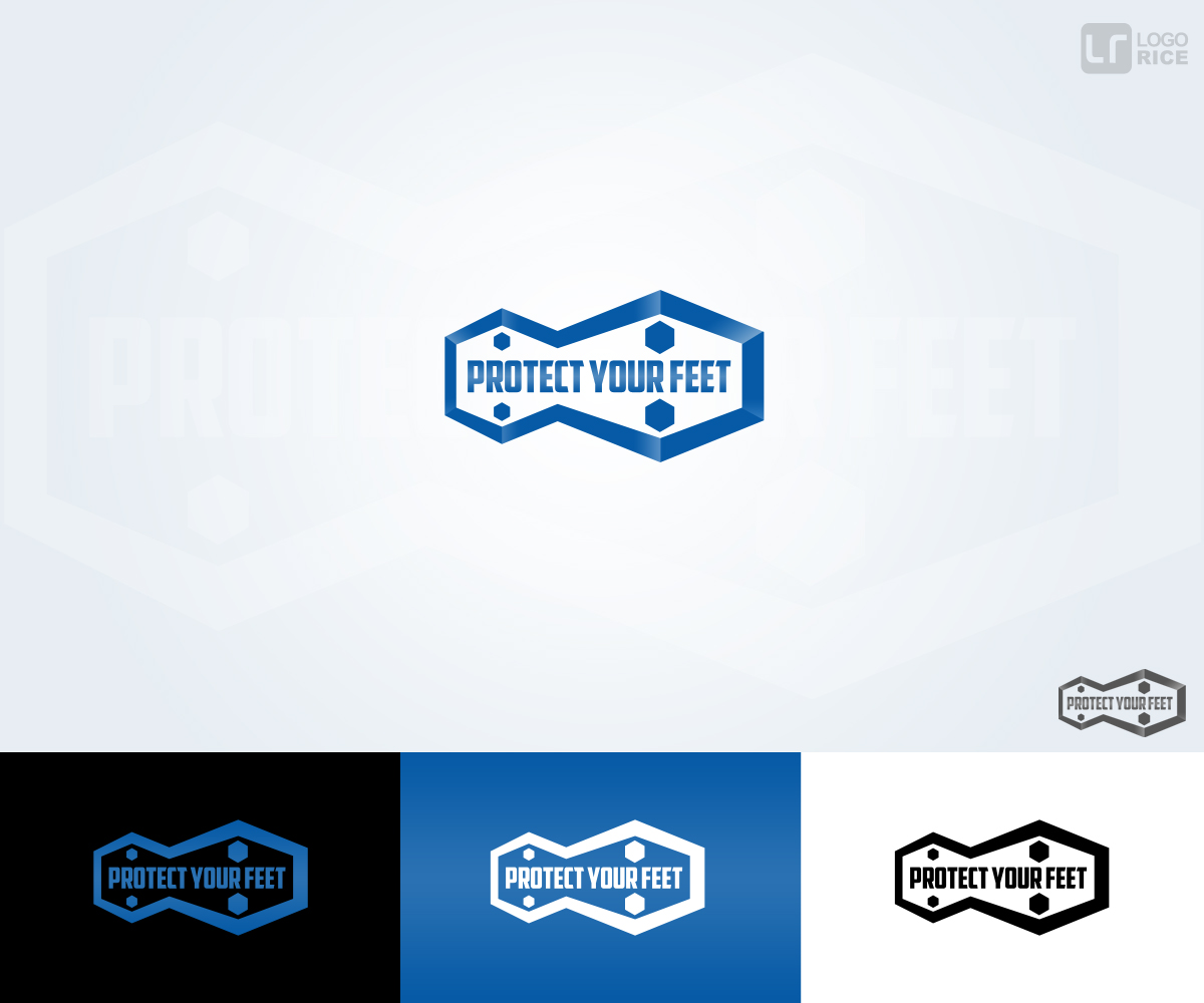 Masculine, Bold, Steel Logo Design for Protect Your Feet by logorice ...