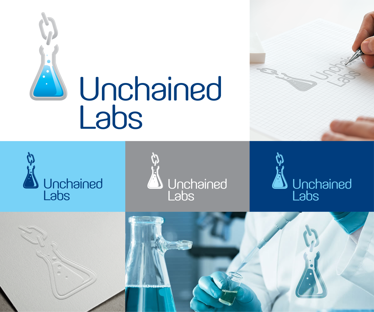Bold, Playful Logo Design for Unchained Labs by shazigns | Design #4670799