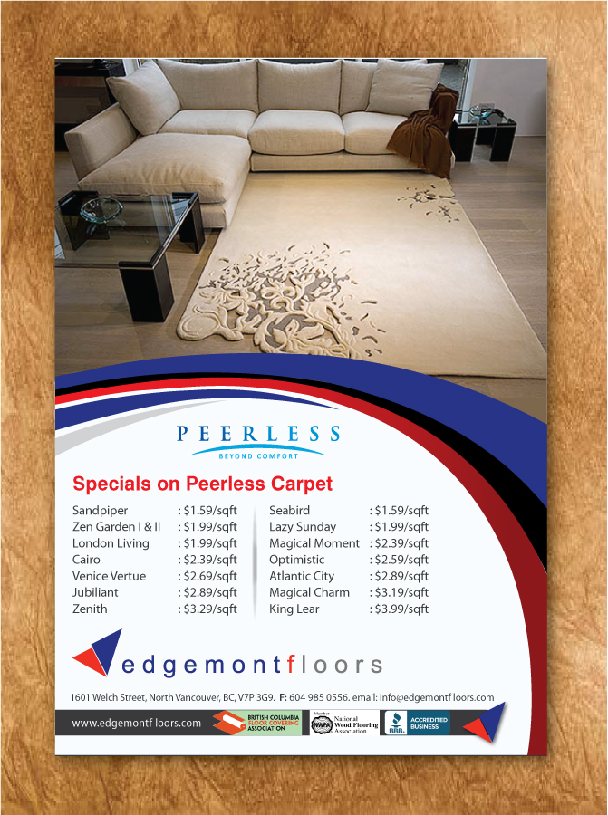 Upmarket, Modern, Flooring Flyer Design for Edgemont Floors by Sbss ...
