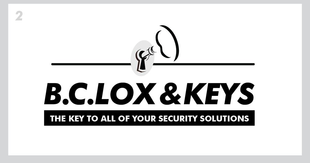 Professional, Bold, Locksmith Logo Design for B.C. LOX & KEYS ...