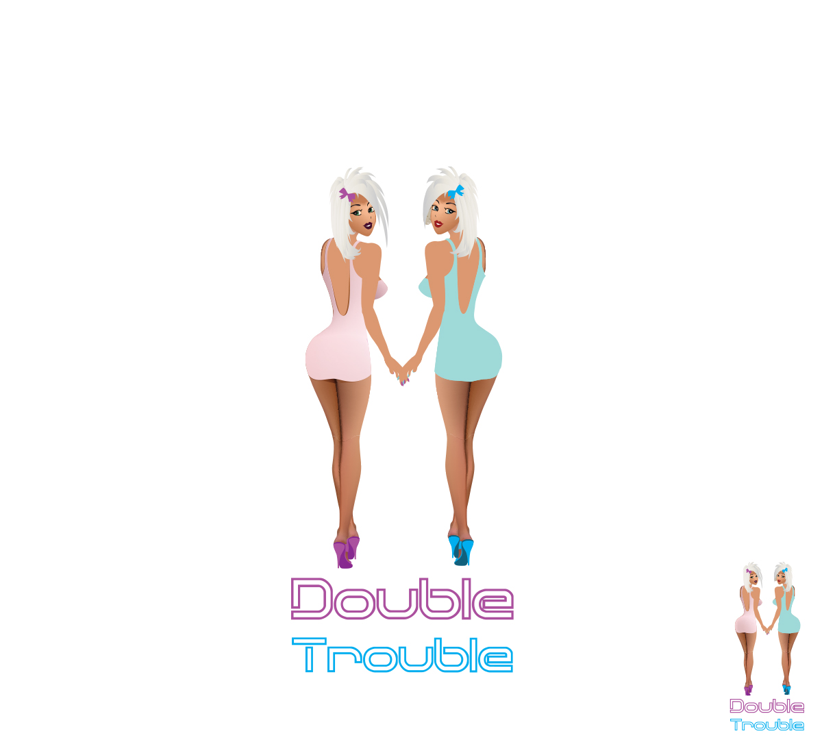 Elegant, Playful, Marketing Logo Design for Double Trouble by Sindelar Jaroslav | Design #4739356
